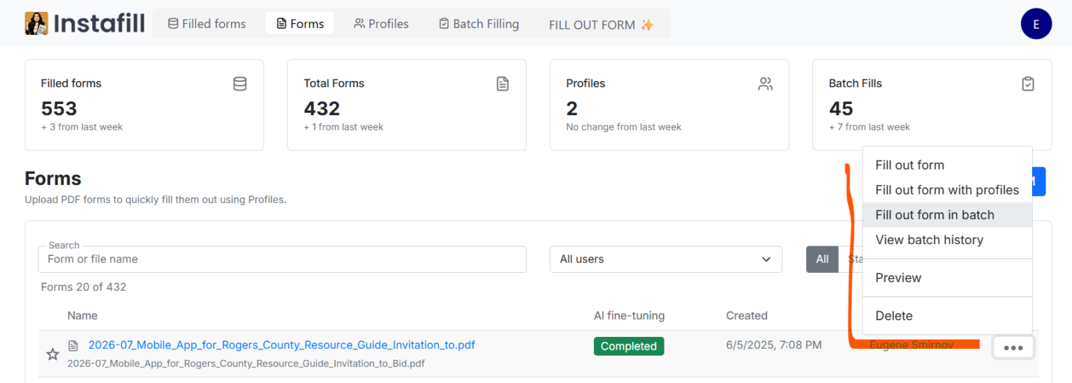 How to Bulk Fill PDF Forms Automatically Using an AI Form Filler ...
